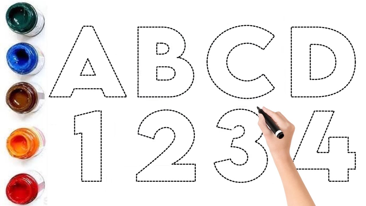 Kids Learn To Draw and Paint Alphabet ABC For Kids Toddlers/Easy ...