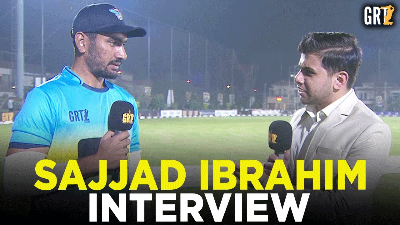 Sajjad Ibrahim Interview | Ghani Value Glass vs Eshal Associate | Match ...