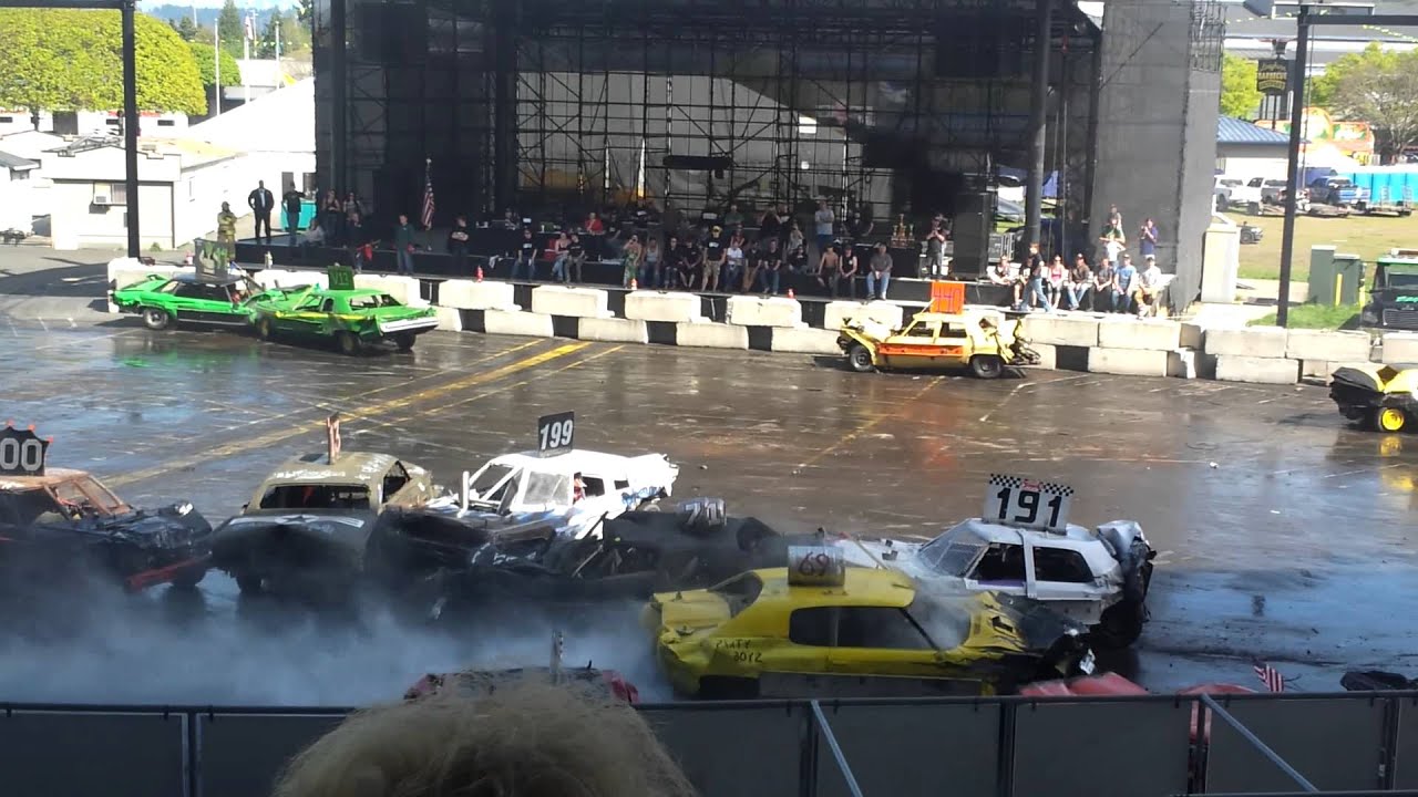 Demolition Derby Slamfest 2012 Puyallup WA - YouTube
