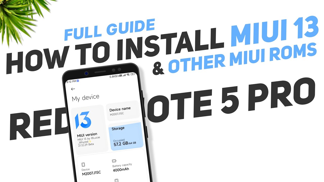 How To Install MIUI 13 & Other MIUI Roms In Redmi Note 5 Pro (Full ...