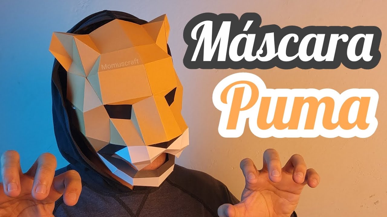 Cómo Hacer Una Máscara De Puma Con Cartulina Momuscraft Youtube