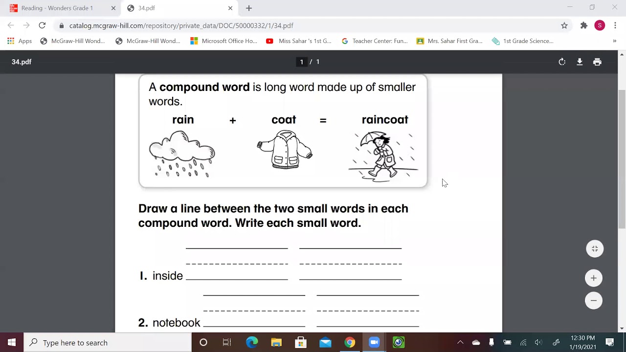 Unit 4 Week 5 Compound words - YouTube