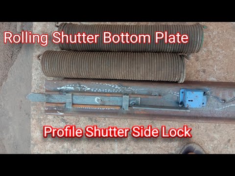 How To Fitting Rolling Shutter Side Lock // How To Make Rolling Shutter ...