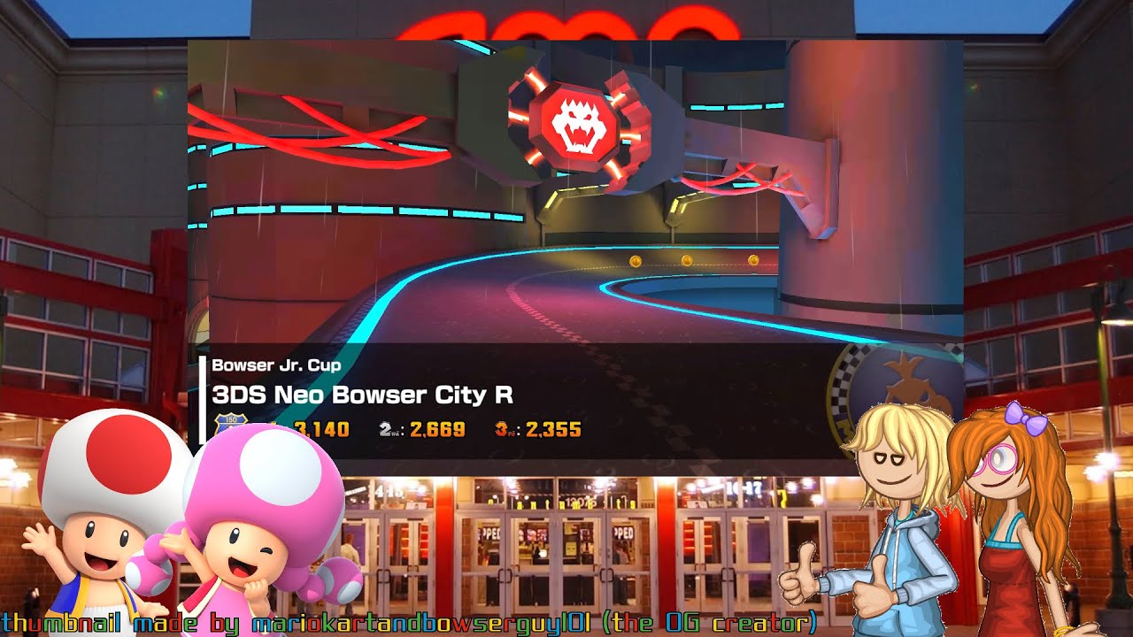Mario Kart Tour: Bowser Jr. Cup: 3DS Neo Bowser City R - YouTube