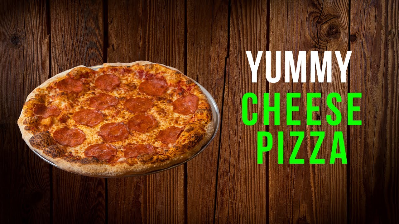 Yummy Cheese Pizza topped with Pepperoni | How to Make Cheese Pizza ...