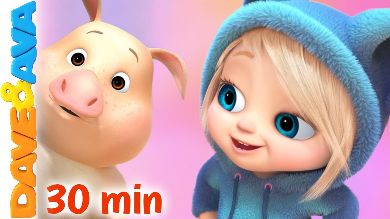 🌻 Farm Animals Song and More Nursery Rhymes & Kids Songs by Dave and ...