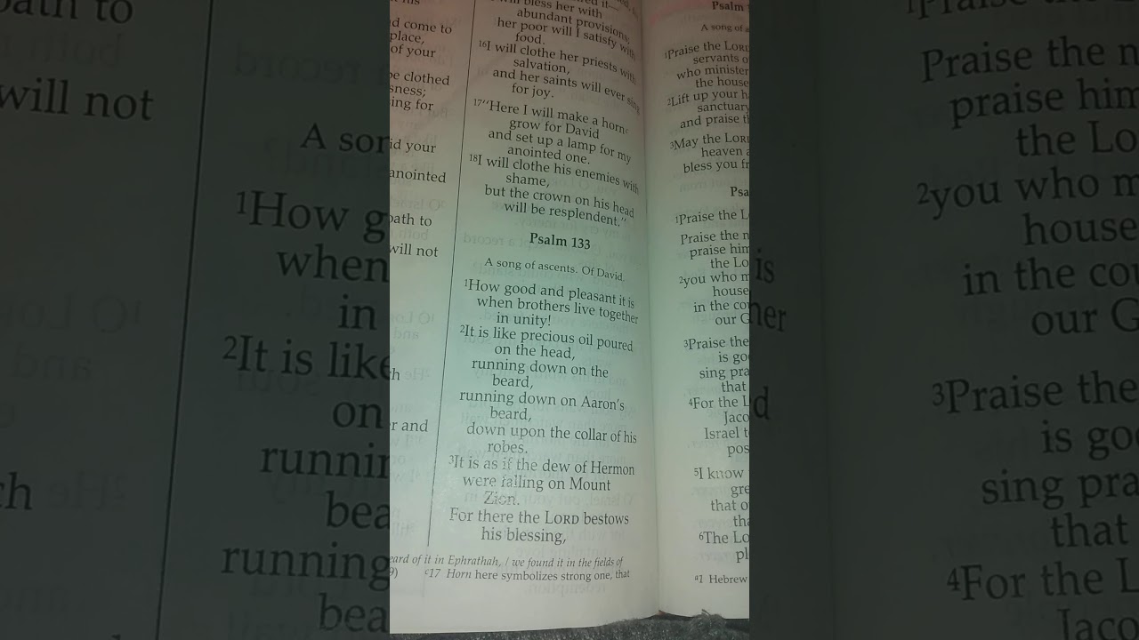  Nightly Bible Study Reading Psalm 133 2 27 20 Thursday Talking 
