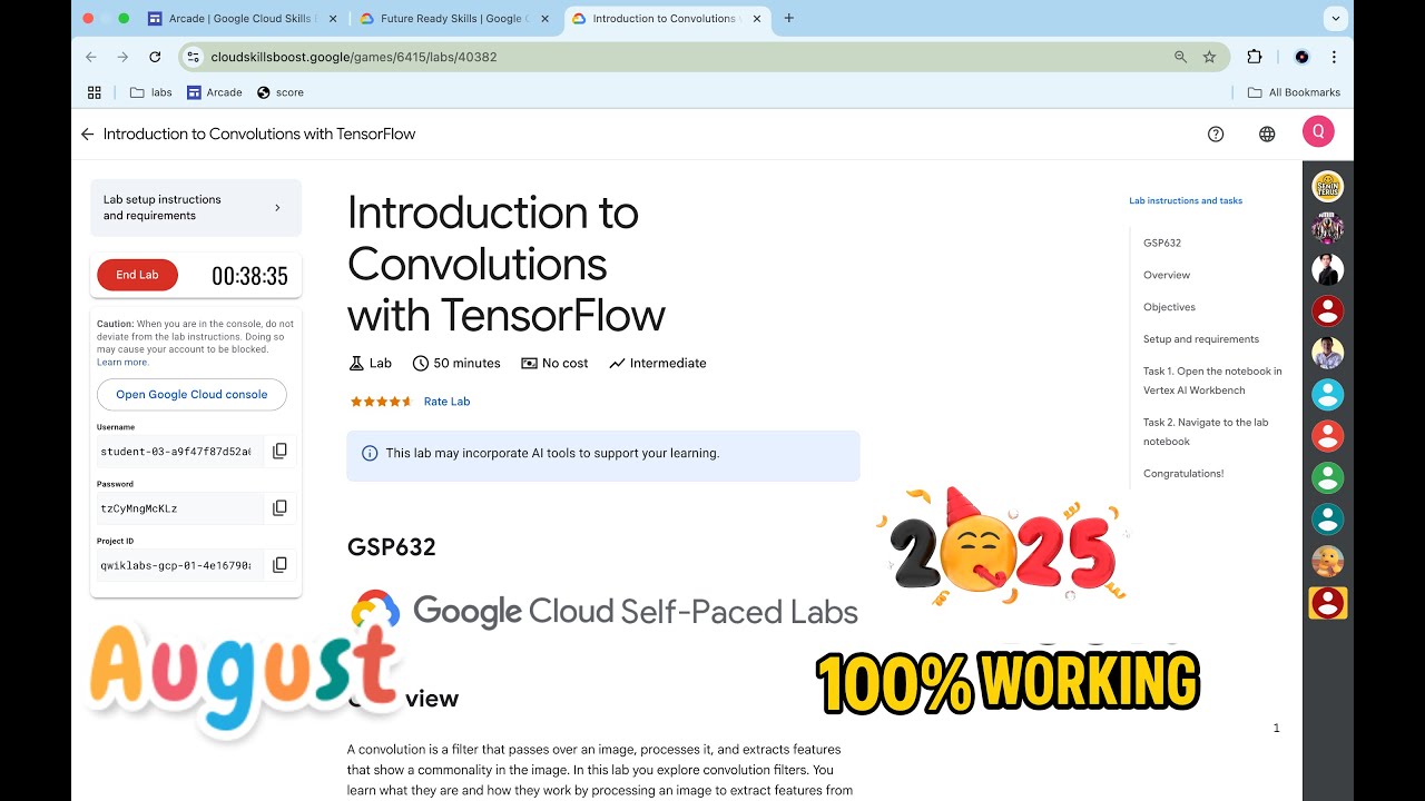 [2025] Introduction to Convolutions with TensorFlow | #qwiklabs | #GSP632 | [With Explanation🗣️ ...