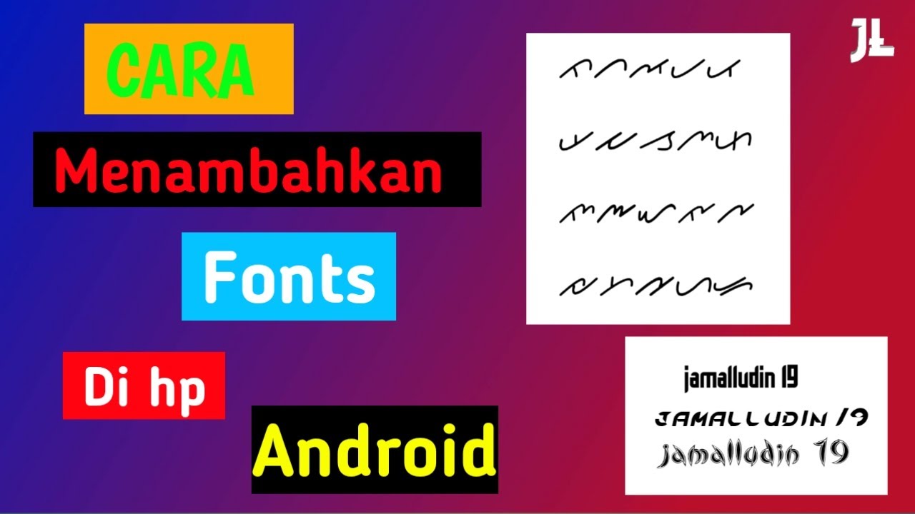 CARA MENAMBAHKAN FONT BAHASA LAMPUNG DI DI HP ANDROID || 2022 - YouTube