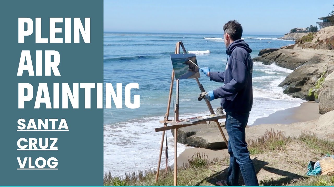 PLEIN AIR oil painting EAST CLIFF in SANTA CRUZ california - YouTube