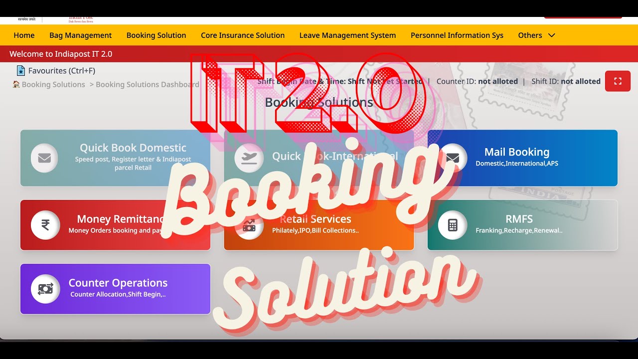 IT 2.0 Post Office | Complete Booking Solution - YouTube