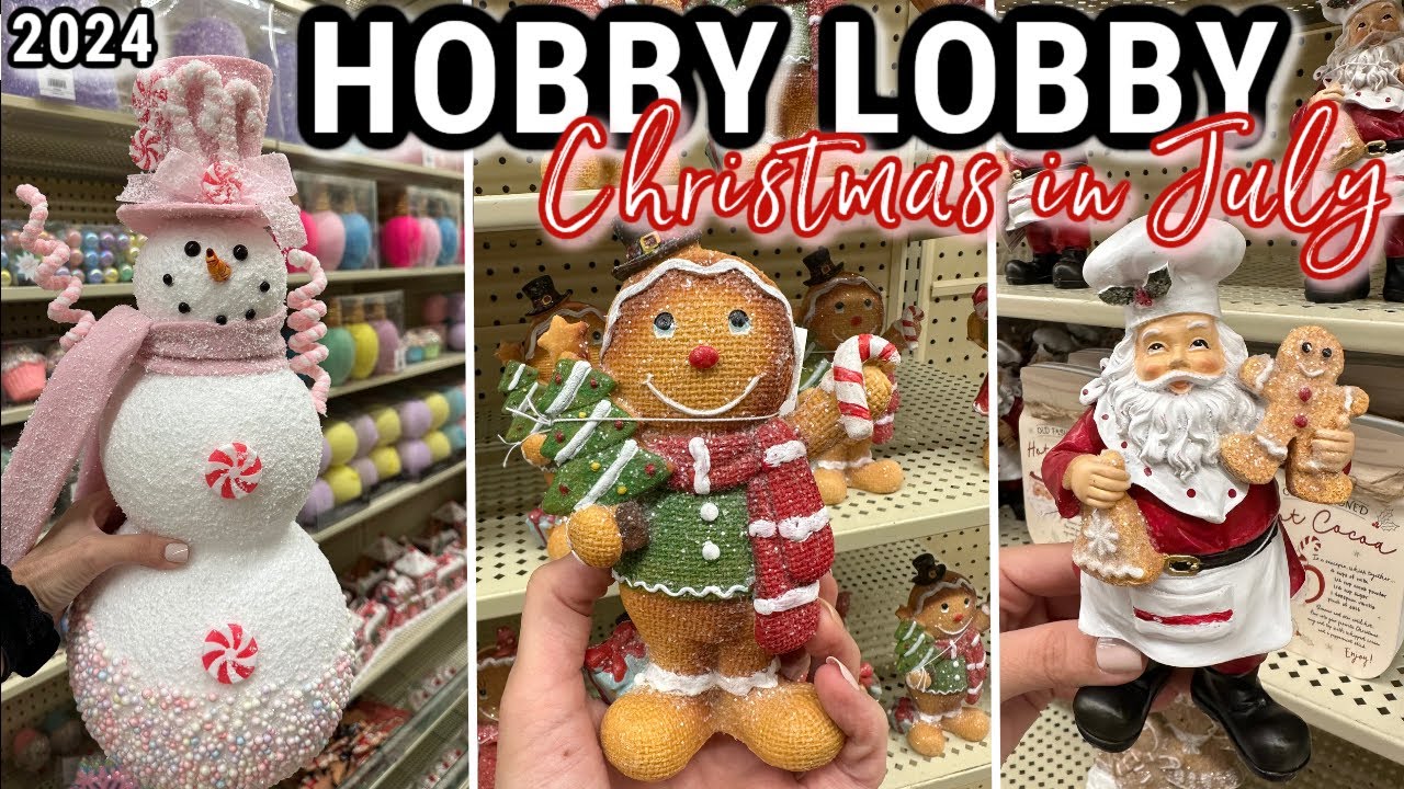HOBBY LOBBY CHRISTMAS IN JULY SHOP WITH ME | Hobby Lobby Christmas ...