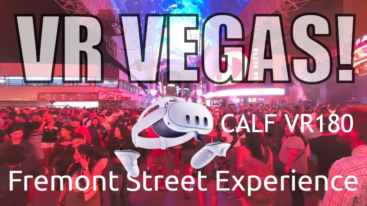 Virtual Vegas Fremont Street 6K Party Experience! #VR180 - YouTube