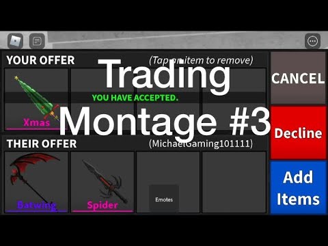 Roblox mm2 Trading Montage #3 - YouTube