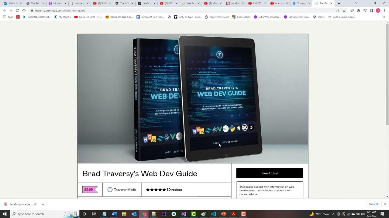 Brad Traversy Web Dev Guide - Part01 - YouTube