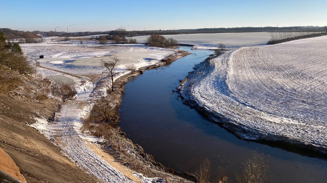 Denmark: A Frozen Golf Landscape 8. January 2024 - YouTube