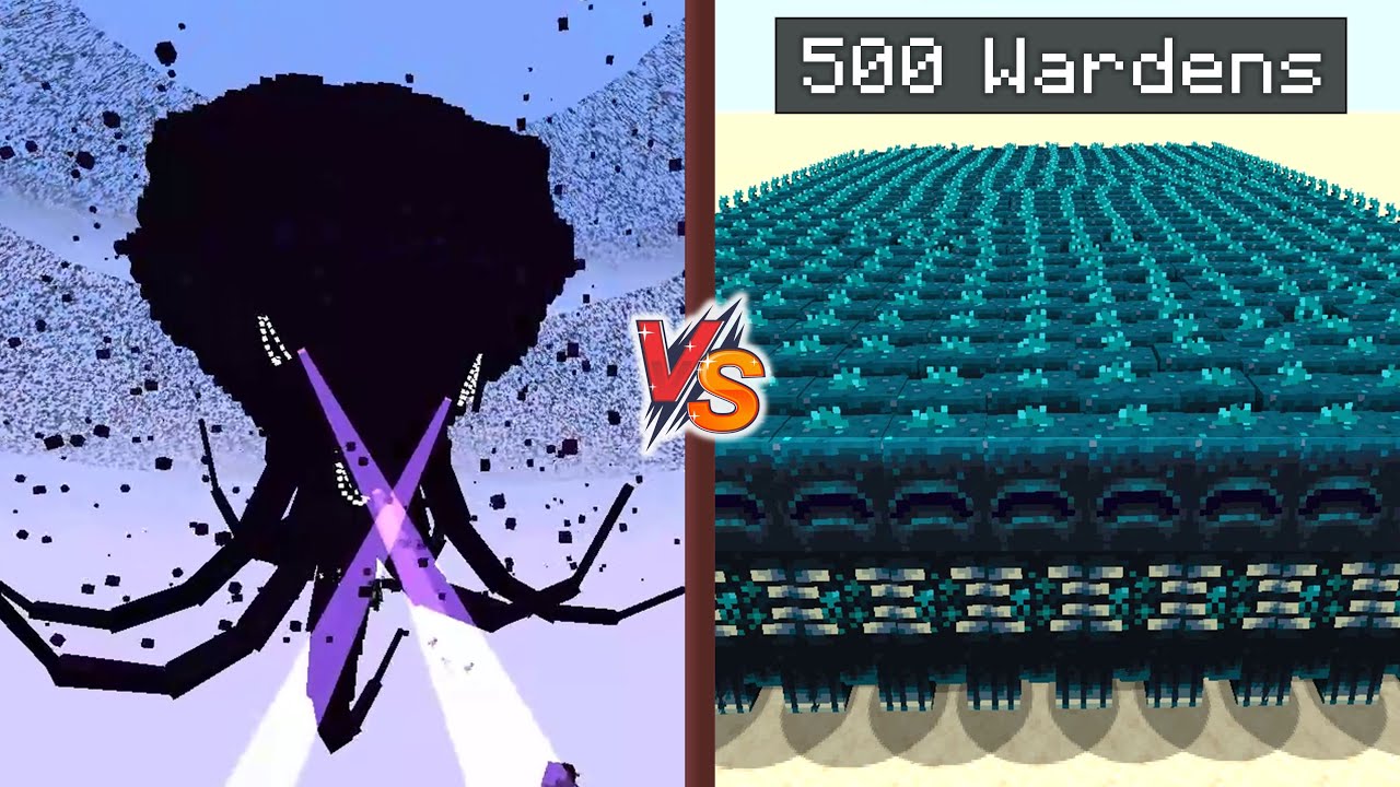 Crackers Wither Storm Vs 500 Wardens Youtube
