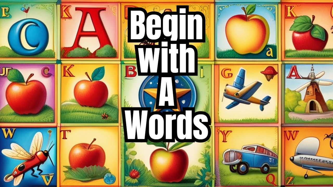 Simple Words Starting With A words YouTube Simple Words Starting With A words YouTube
