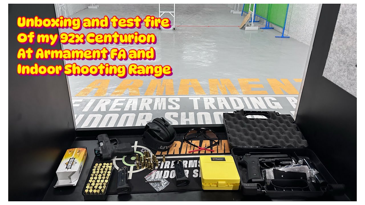 Beretta 92x Centurion Unboxing and Test Fire (Tagalog) #beretta # ...