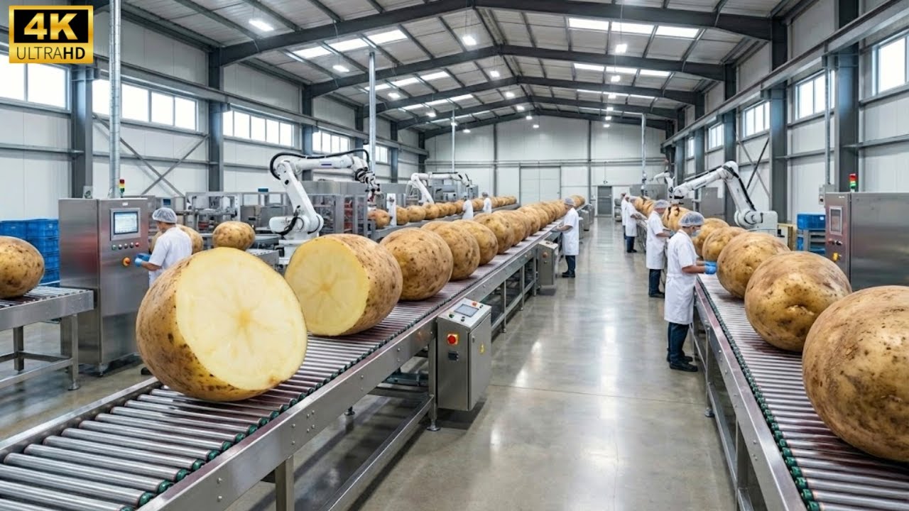 Inside the Potato Chip Mega Factory – How Raw Potatoes Become Iconic ...