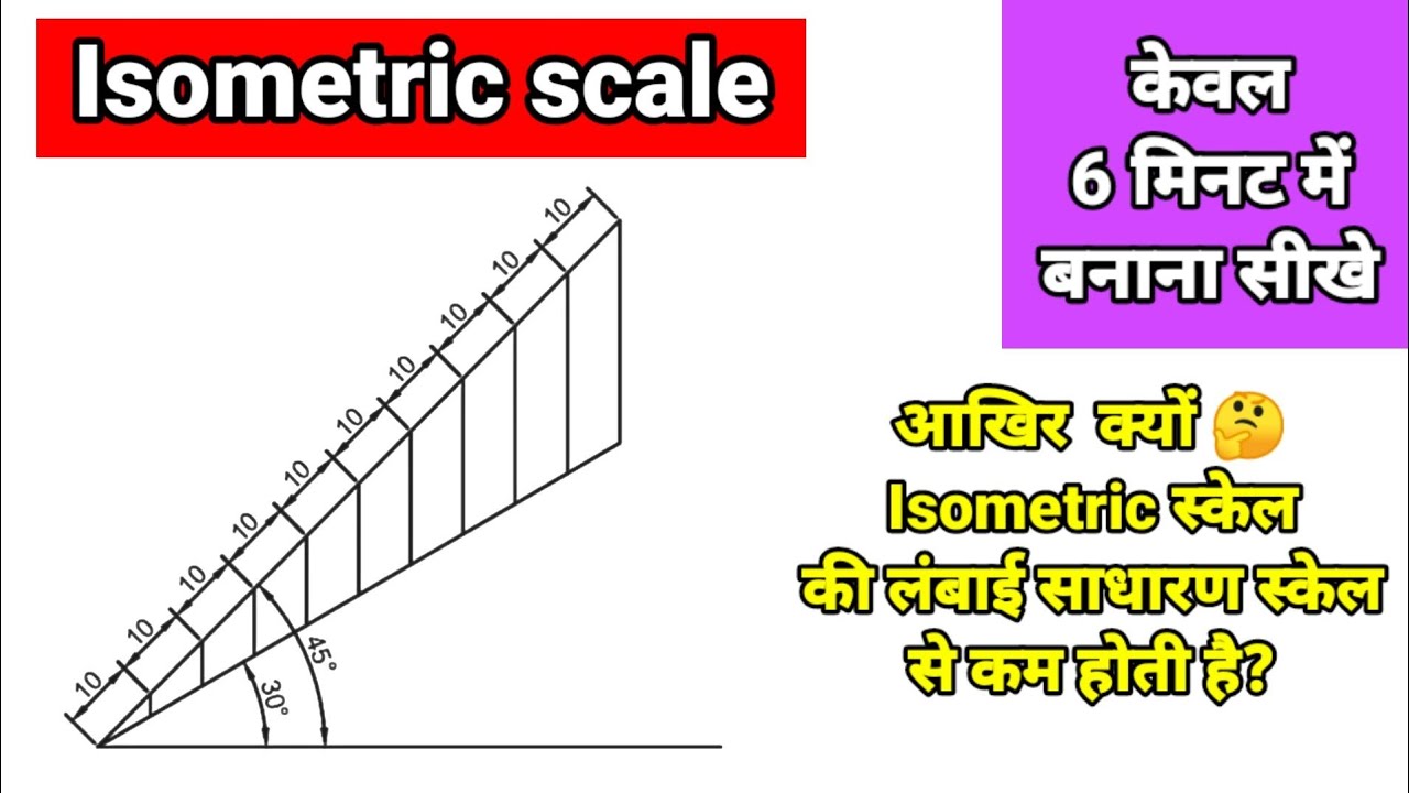 Isometric scale बनाने का सही तरीका क्या है | Isometric champ ...