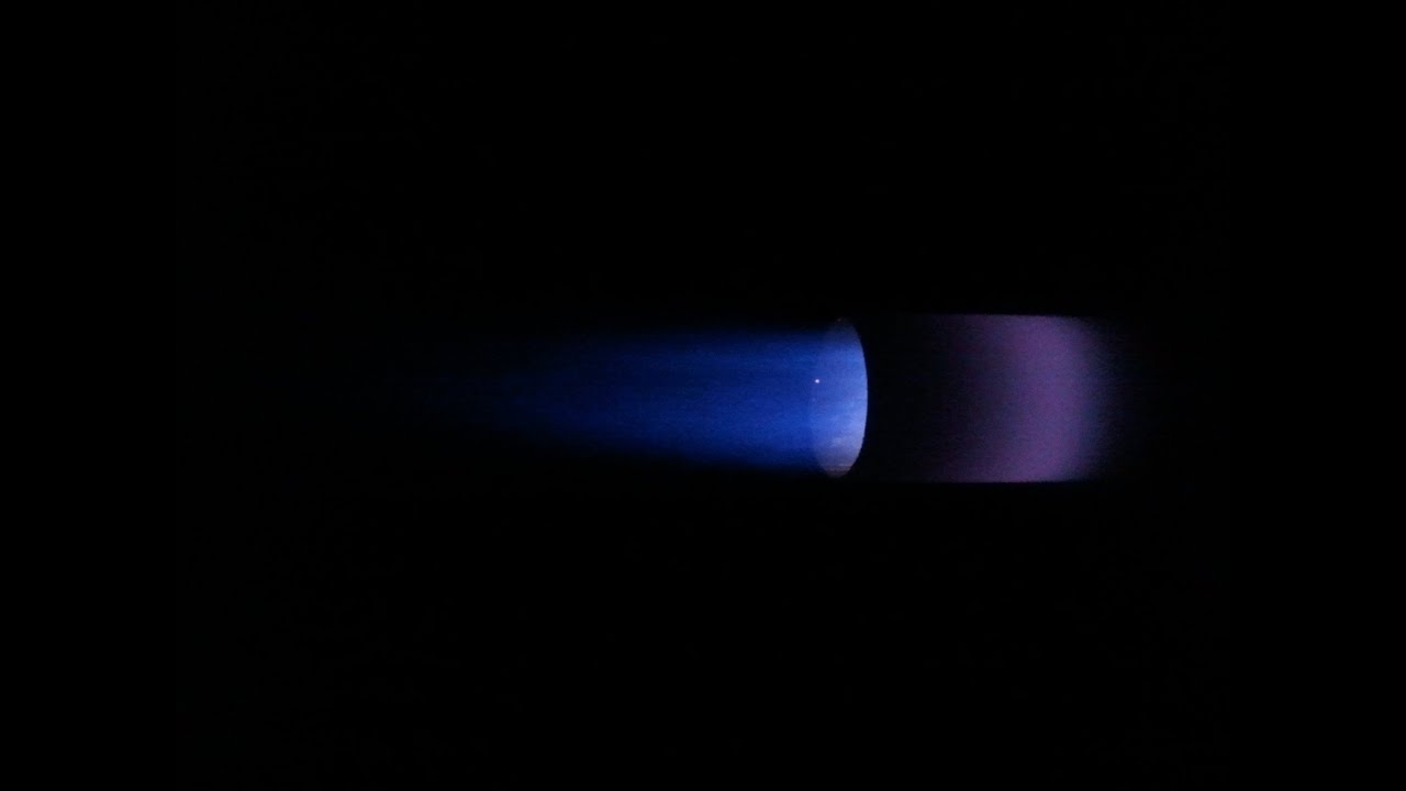 blue flame oil burner - YouTube