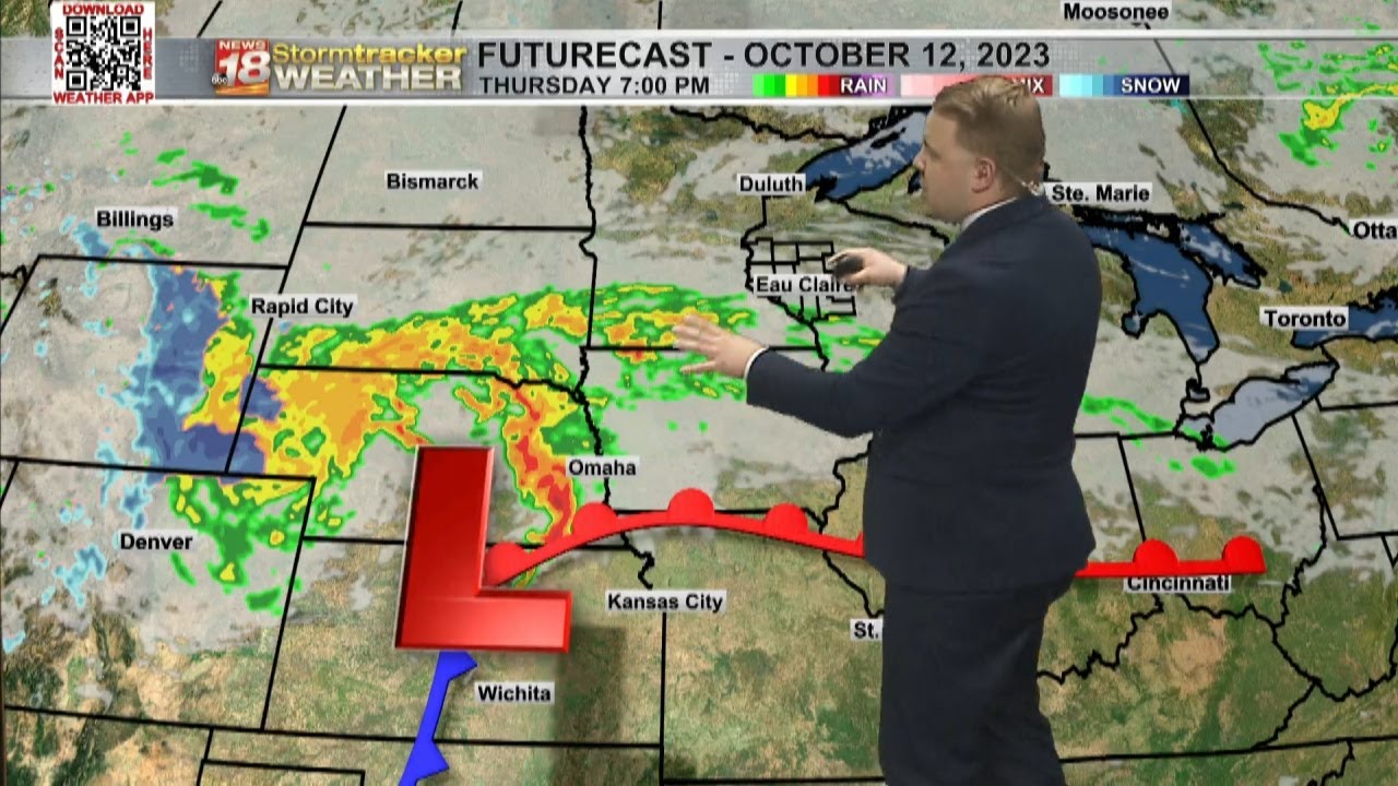 Pleasant but cool weather the next two days before a storm system ...