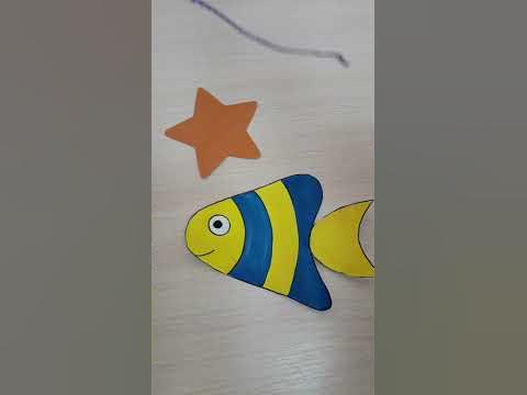 Мастер класс/Рыбка в аквариуме/Творчество с детьми 🎨 - YouTube