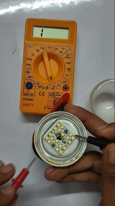 How to check LED bulb with multimeter || मल्टीमीटर से LED बल्ब कैसे चेक ...