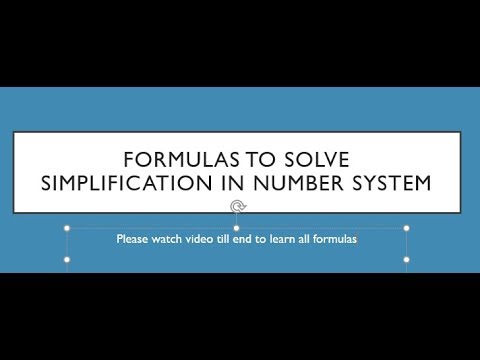 Simplification: Best formulas to solve simplification problems{ CTET ...