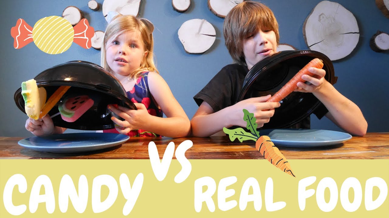 CANDY VS REAL FOOD CHALLENGE! - YouTube