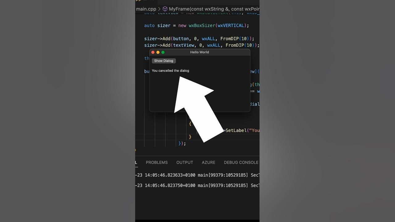 wxWidgets text entry dialog #programming - YouTube