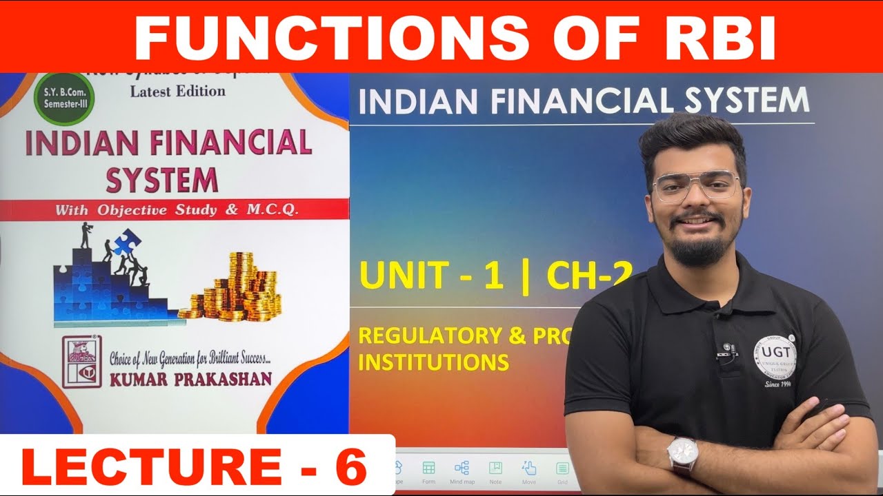 Functions of RBI | Reserve Bank of India | Indian Financial System ...