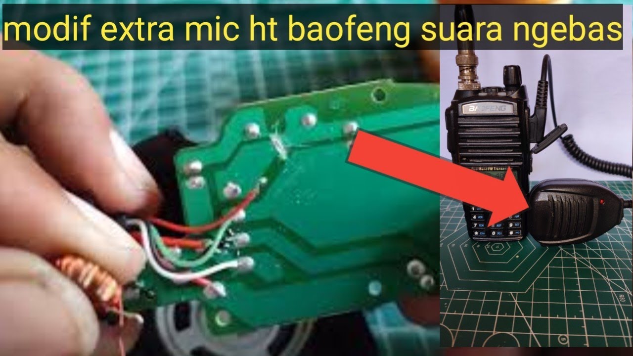 modif extra mic ht baofeng - YouTube
