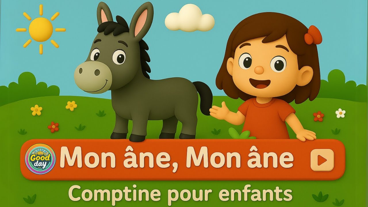 Mon âne, mon âne 🫏 | Comptine pour bébé et enfant | Chanson animée avec paroles - YouTube