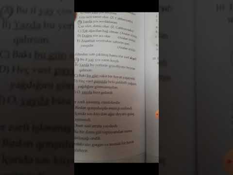 6-cı sinif Azərbaycan dili DİM sinif testi Zərfin cavabları