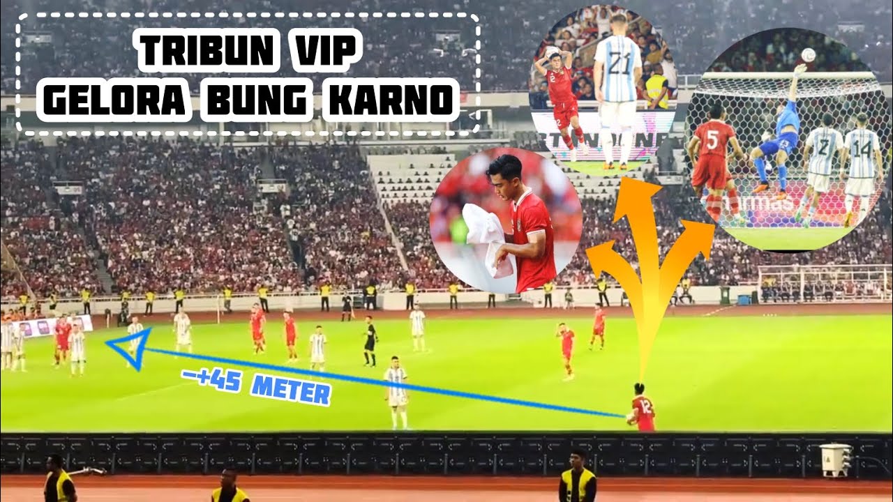 Saksikan Lemparan Arhan Dari Tribun VIP GBK | Indonesia vs Argentina ...