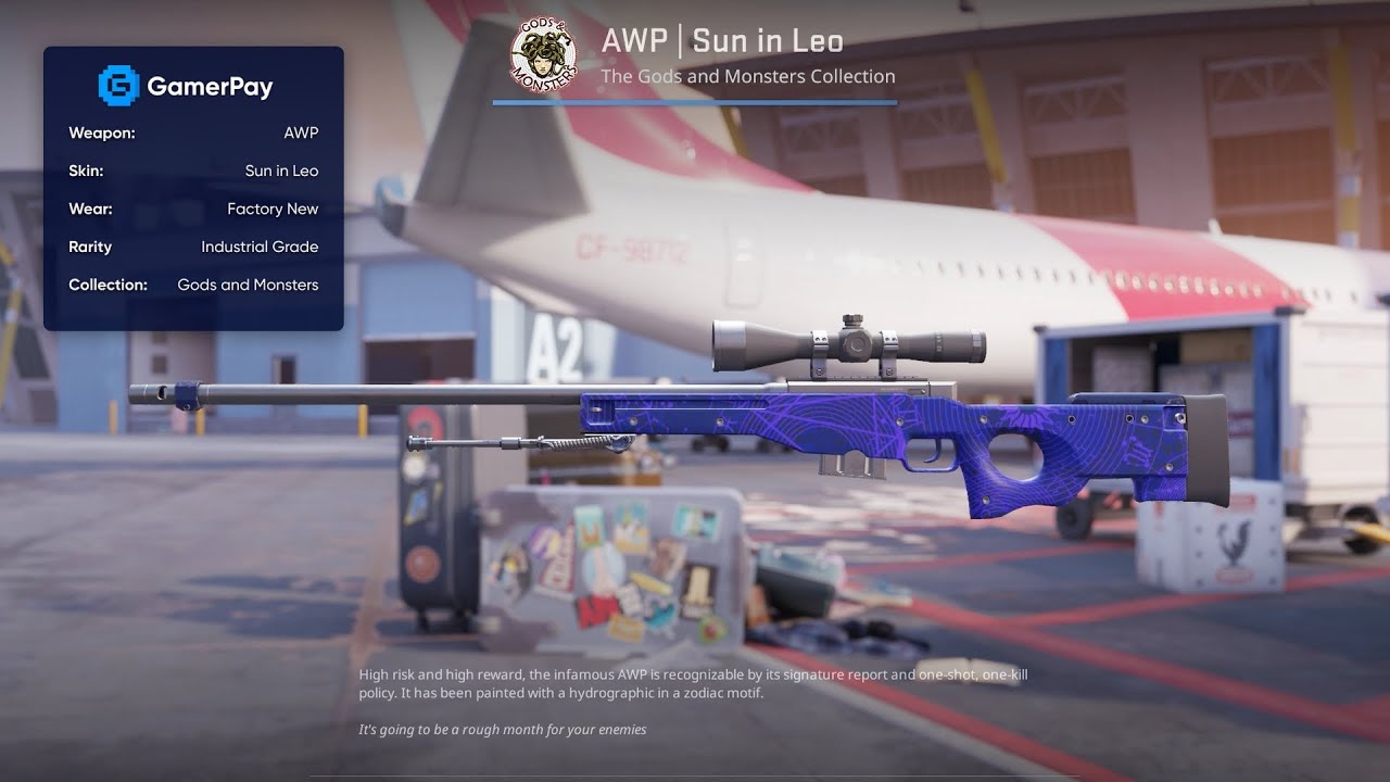 CS2 - AWP | Sun in Leo (Factory New) - Skin Showcase - YouTube