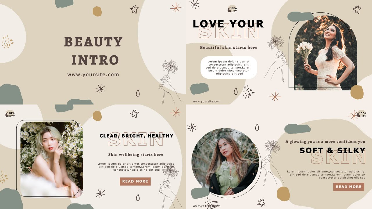 Beauty Products Intro After Effects Template | Marketing Template for ...