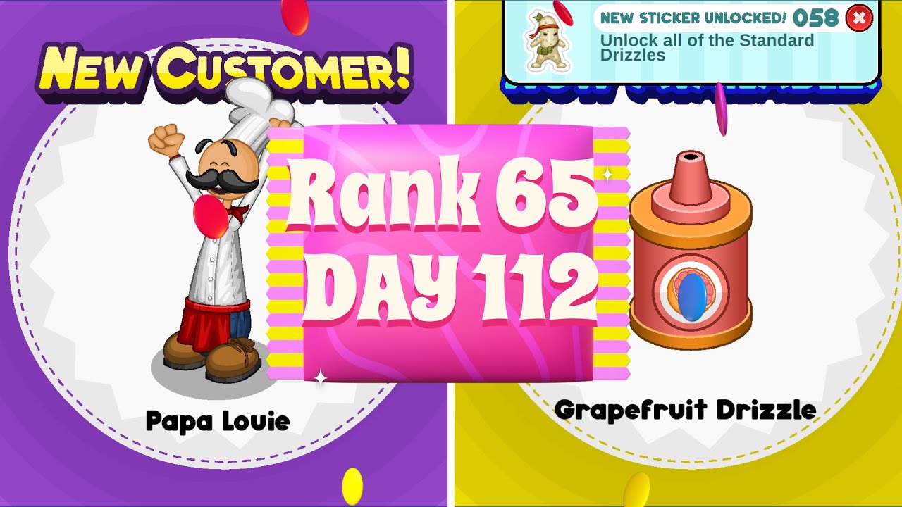 Papa's Paleteria To Go! | Rank 65 - Unlocking Papa Louie! + All ...