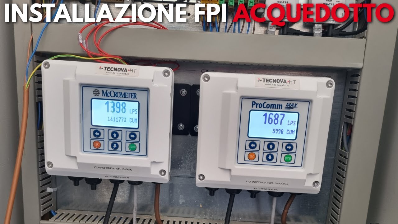 Come Tecnova HT ha Installato 2 FPI Enormi in un Acquedotto - YouTube