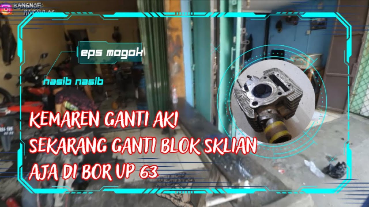 GANTI BLOCK KLX GARA GARA KOMPRESINYA GAK ADA||SEKALIAN BOR UP 63 ...