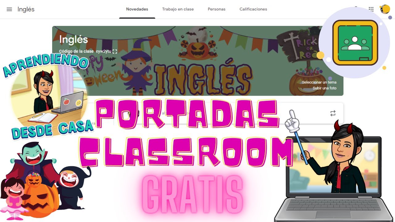 Personaliza tus clases de Classroom con estas portadas Noviembre ...
