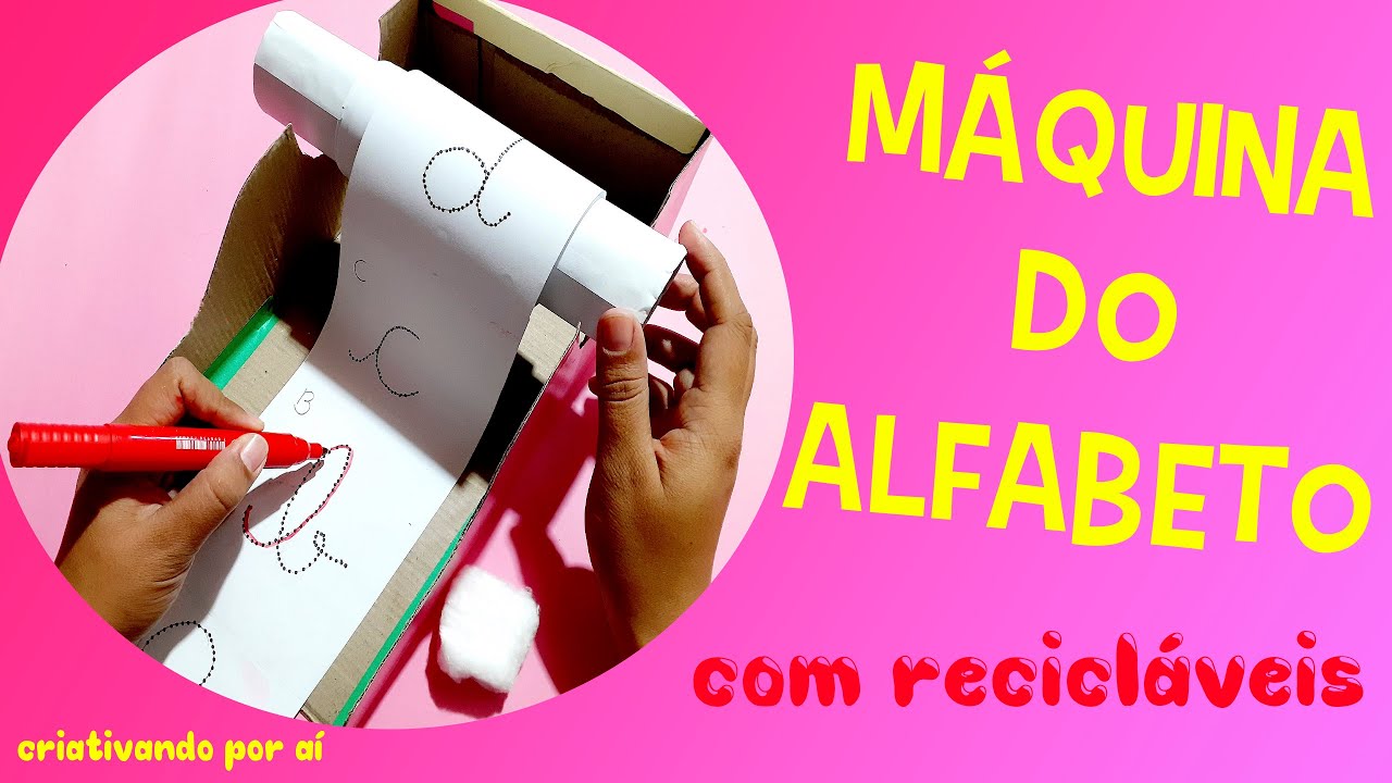 MÁQUINA DO ALFABETO🔡 I APRENDENDO O ALFABETO ESCRITO - YouTube