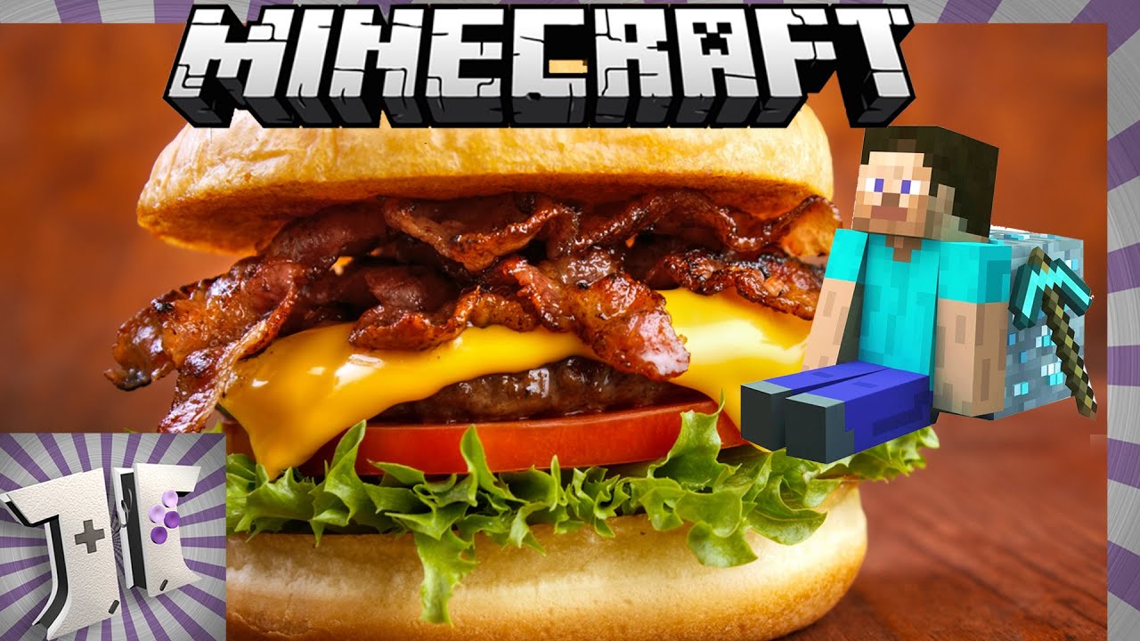 MINECRAFT: Let's Build MEGA BURGER HOUSE Ep51 - YouTube