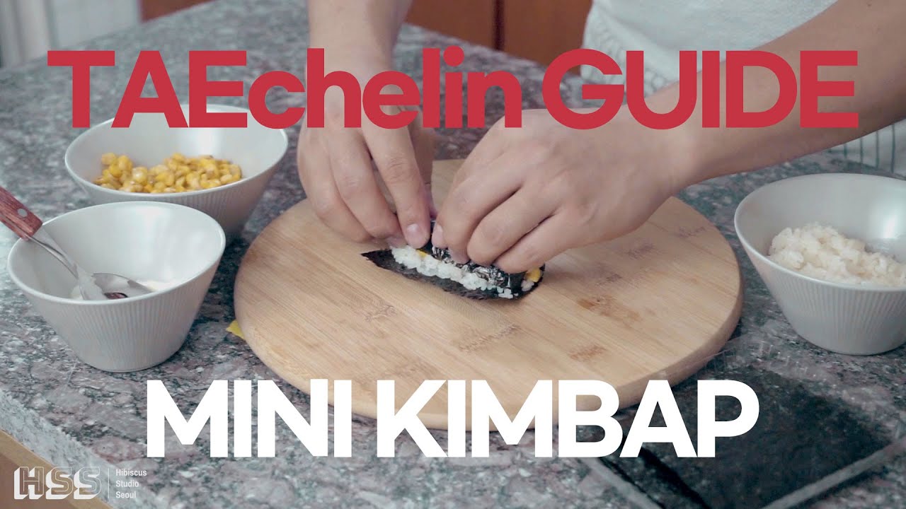 [TAEchelin Guide] How To Make “Mini Gimbap (Kkoma Gimbap : 꼬마김밥 ...