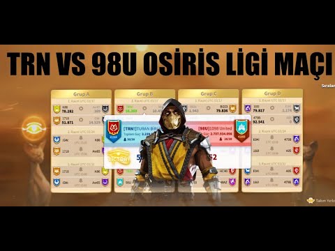 TRN VS 98U OSİRİS LİGİ MAÇI #riseofkingdoms #lilith #mobilegame #oyun ...