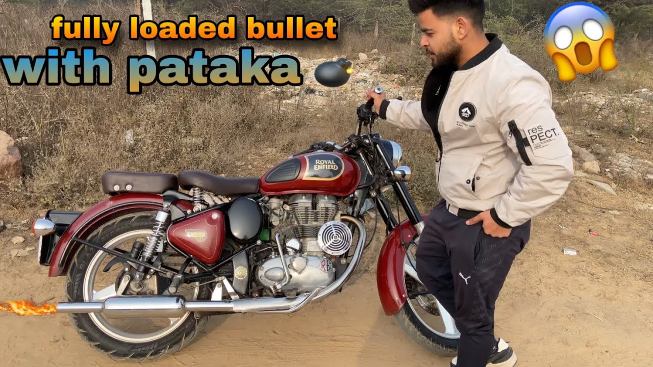 modified bullet exhaust 😮 || pataka reaction in public 😱 - YouTube