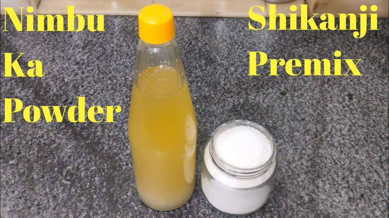 Nimbu Pani Premix Powder And Nimbu Ke Sharbat Ki Instant Recipe - YouTube