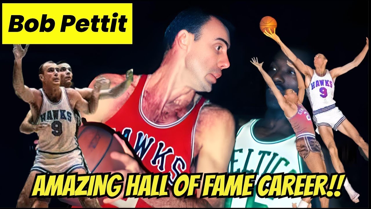 BOB PETTIT'S AMAZING NBA HALL OF FAME CAREER! - YouTube